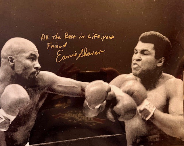 Earnie Shavers Acorn vs Ali 16x20 signed autographed Boxing photo Cert ...