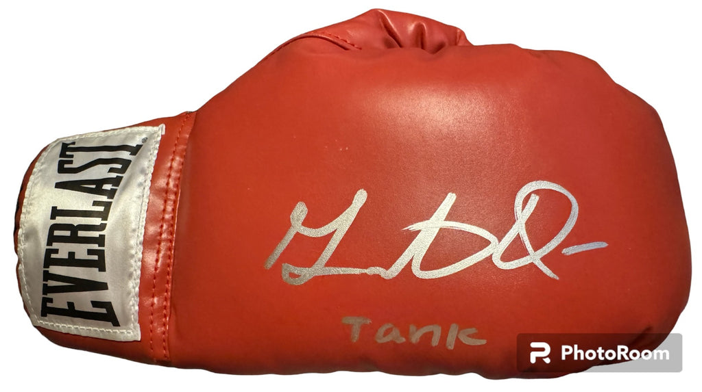 Gervonta "Tank" Davis Autographed signed Red everlast Boxing Glove COA ...