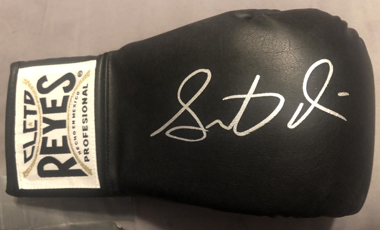 Gervonta "TANK" Davis autographed all BLK Reyes Rare autographed boxin ...