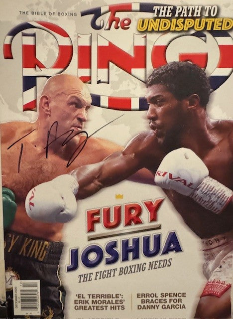 Tyson Fury Heavyweight Rare Boxing Ring Magazine autographed signed ph ...