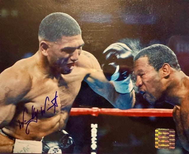 Winky Wright vs Shane Mosley autographed signed Boxing Photo 8x10 Cert ...