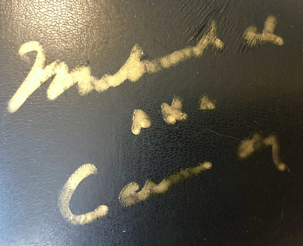 Muhammad Ali aka Cassius Clay Gold signature Autographed Blk Everlast ...