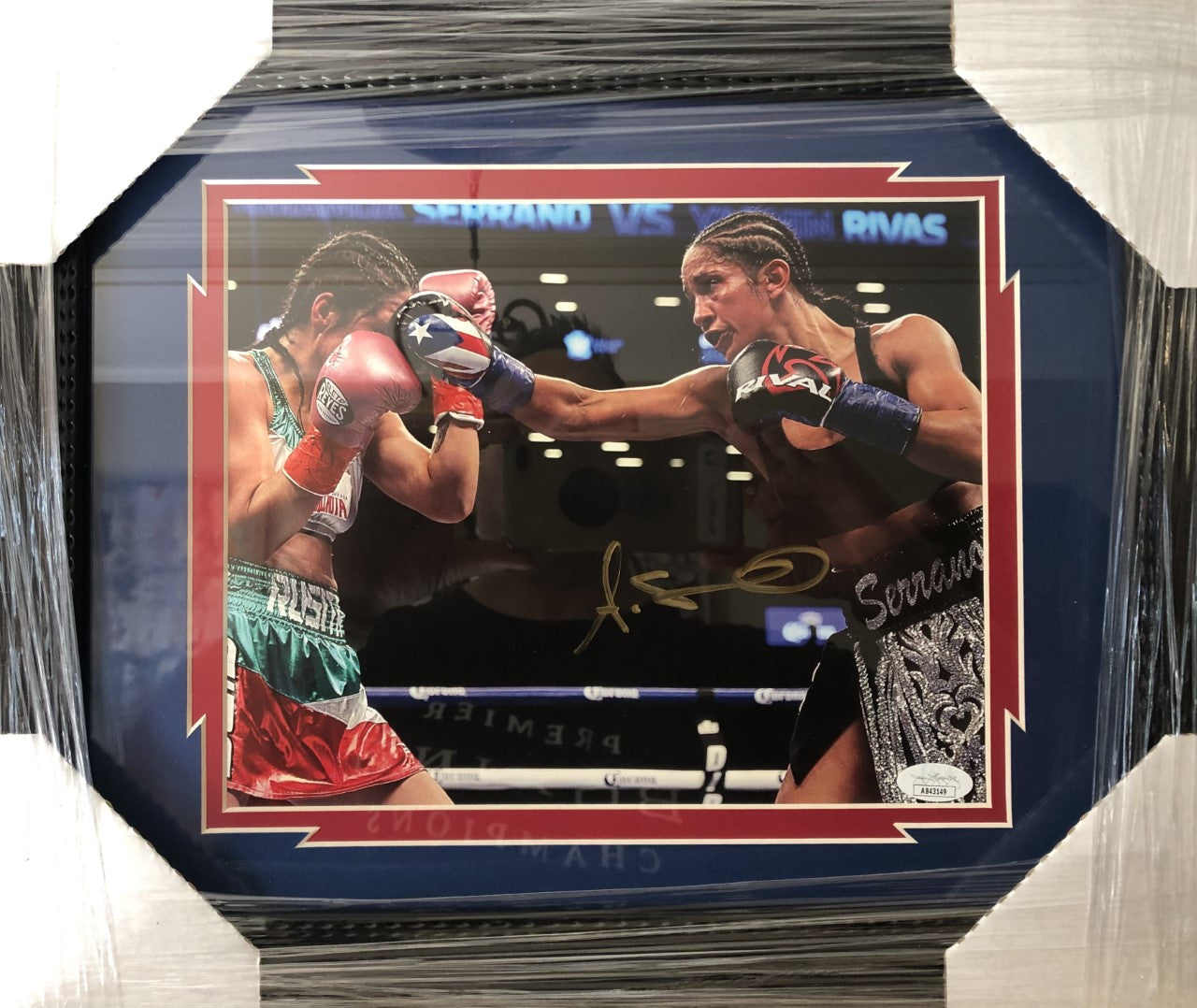 Amanda Serrano Hand Signed Autographed Rare 8x10 JSA Framed ...