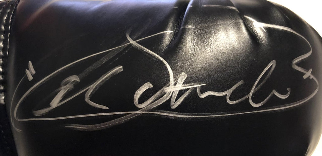Canelo Alvarez Autographed Signed silver Everlast Black Boxing Glove ...