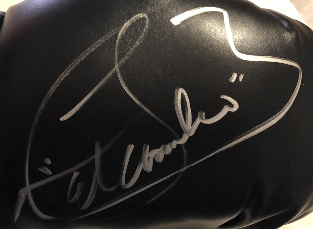 Canelo Alvarez Autographed Signed silver Everlast Black Boxing Glove ...