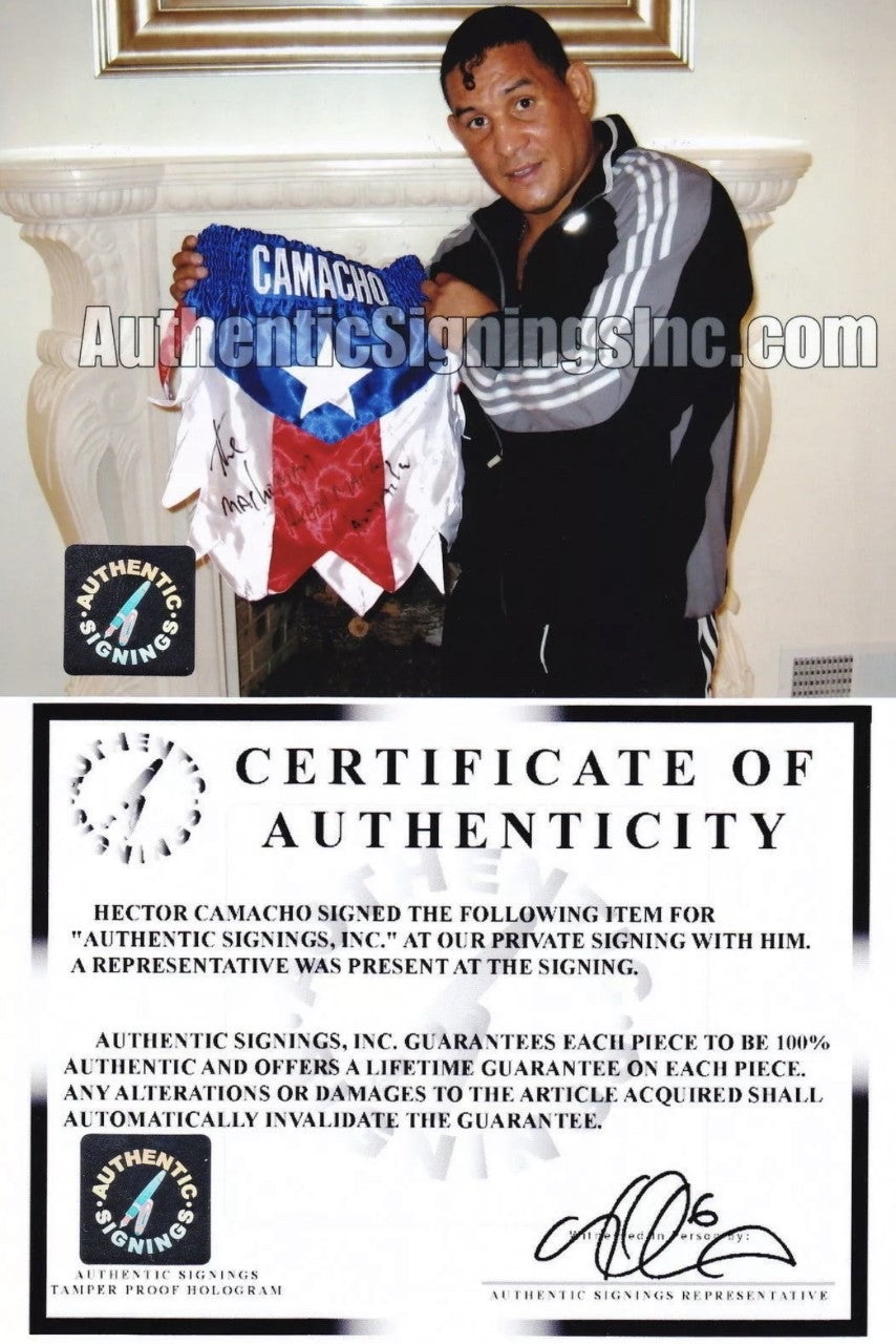 Hector "Macho Man" Camacho Signed Autographed Custom Trunks ASI ...