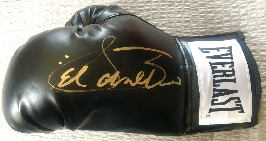 Canelo Alvarez Autographed Signed Gold Everlast Black Boxing Glove ...