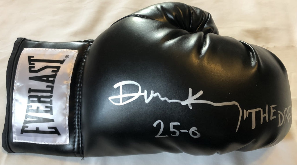 Devin Haney the Dream Autographed Black Boxing Glove signed in silver ...