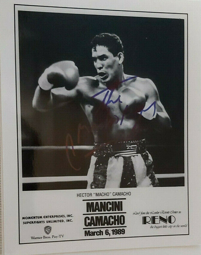 Hector "Macho Man" Camacho Signed 8x10 Photo (COA) – iconsofboxing.com