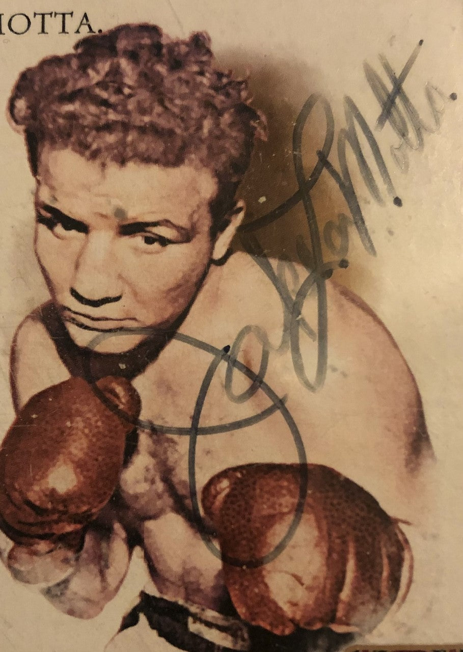 Jake La Motta Signed Autographed Rare Boxing Card Certified ...