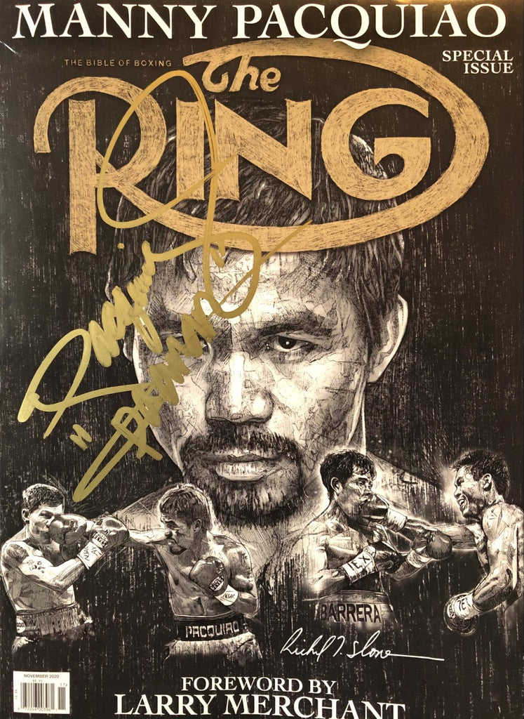 Manny "Pac Man" Pacquiao Autographed signed Limited Edition Ring Magaz ...