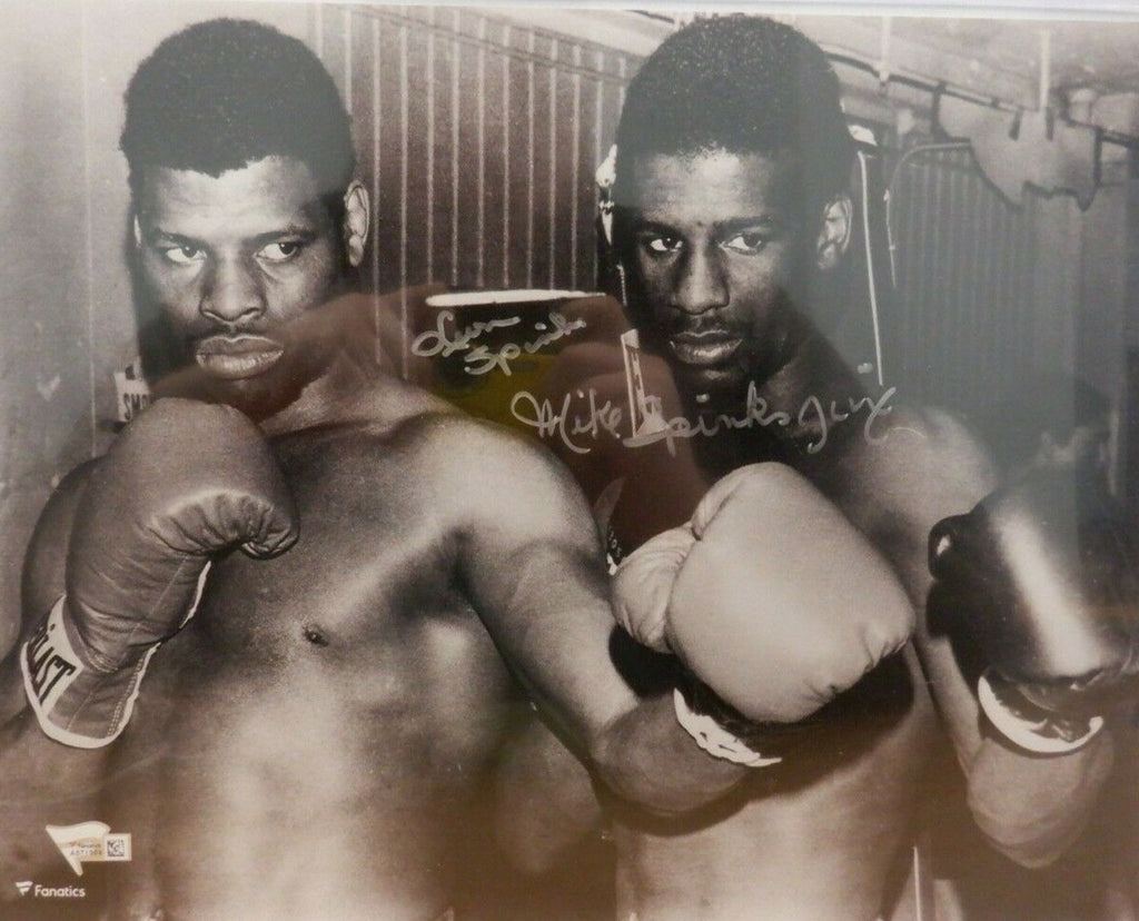 Leon Spinks Michael Spinks Signed Autographed 11x14 photo Fanatics ...