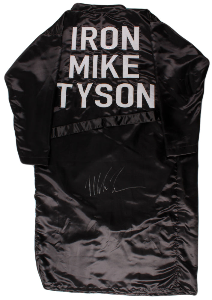 Mike Tyson Signed "Iron Mike" Boxing Robe (PSA Hologram ...