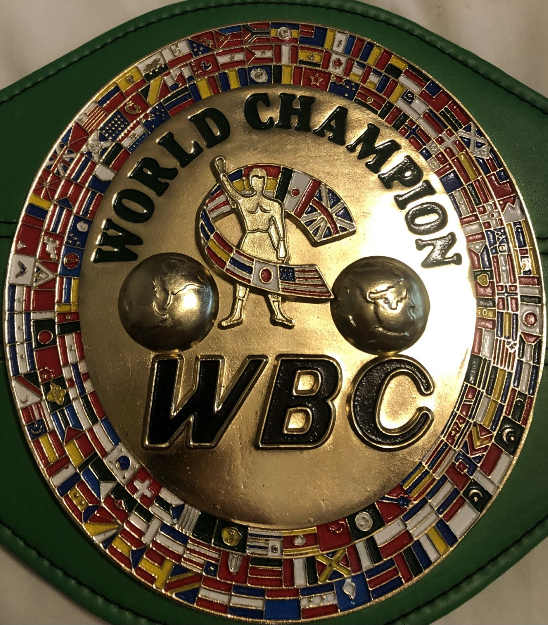 Roberto Duran Hands of Stone Autographed WBC Custom Championship Full ...