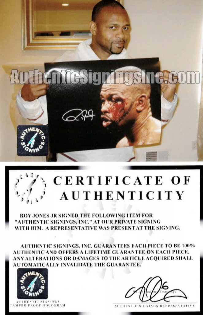 Roy Jones Jr. Autographed Boxing 16x20 Photo ASI Certified, Picture Pr ...