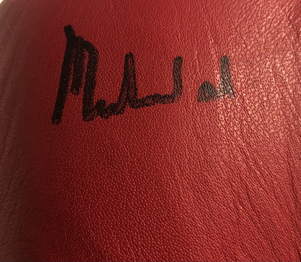 Muhammad Ali & Ray Leonard Autographed signed Boxing Headgear Bold Sig ...