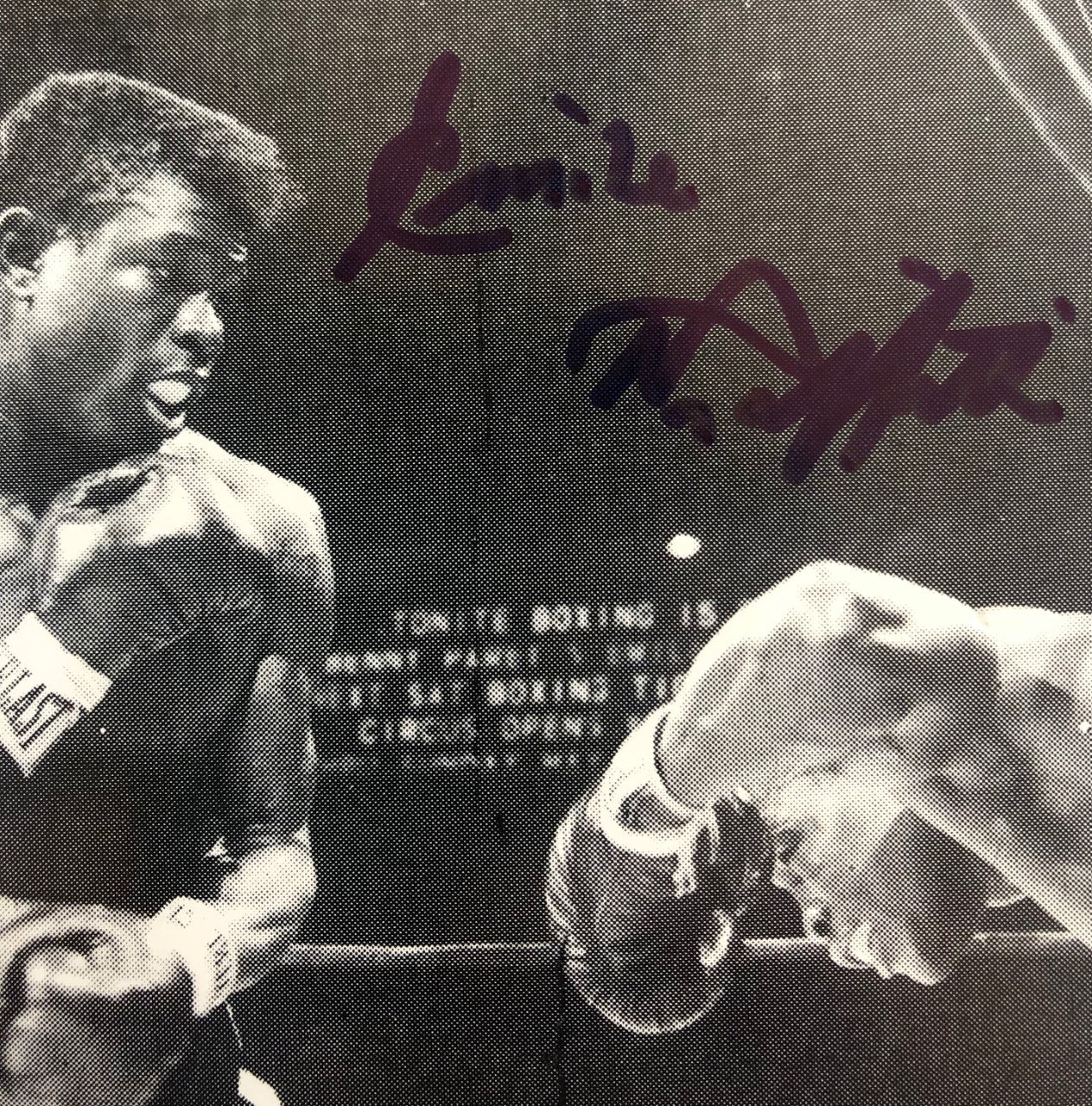 Emile Griffith Autographed 8x10 Black & White Photo World Champion Box ...