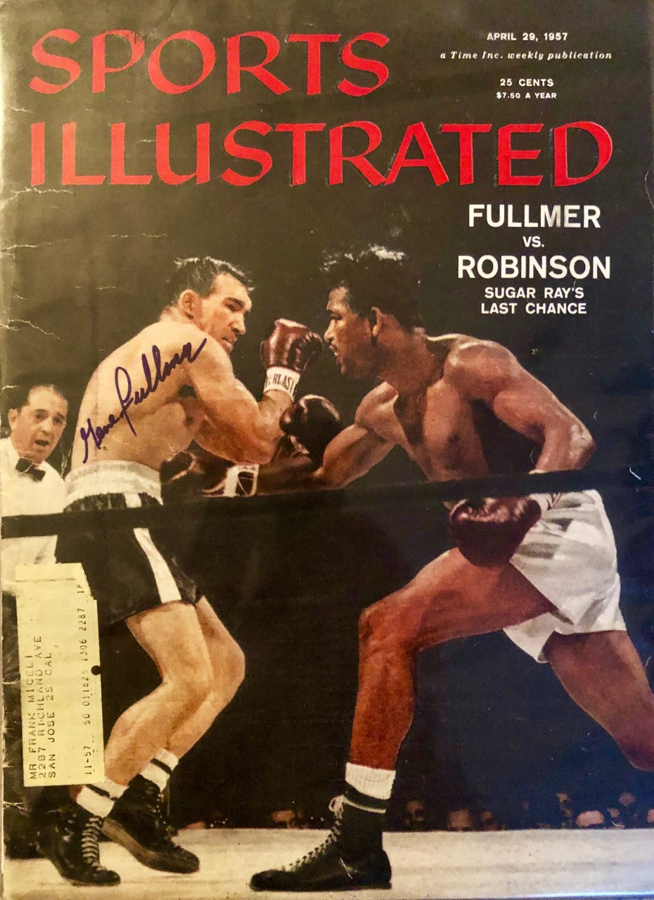 Gene Fullmer Signed Autographed 1957 Vintage Sports illustrated Magazi ...