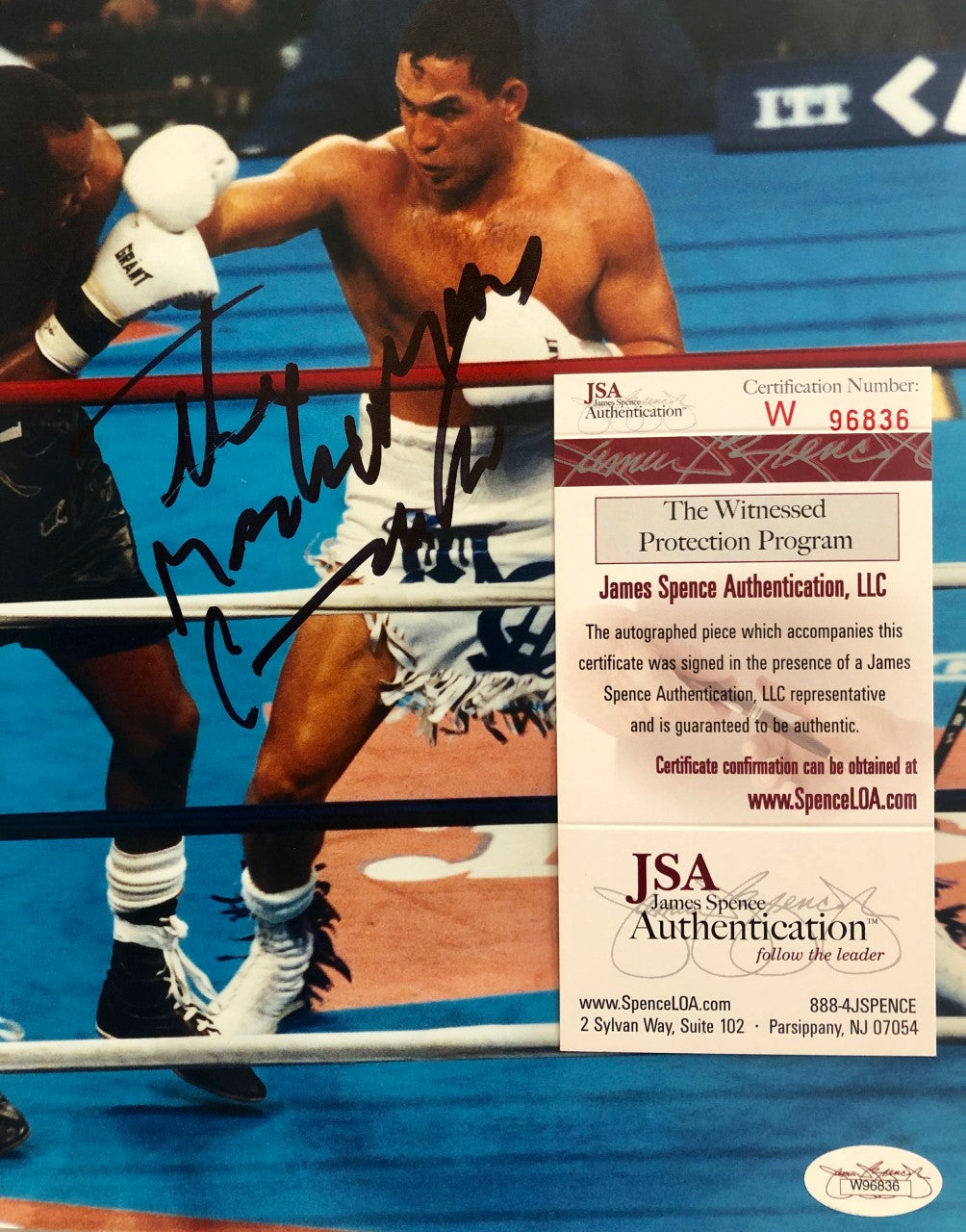 Hector "Macho Man" Camacho Signed 8x10 Photo (JSA COA) – iconsofboxing.com