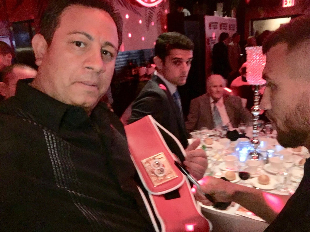 Vasyl Lomachenko Autographed Championship Boxing IBF Belt in Black Sig ...