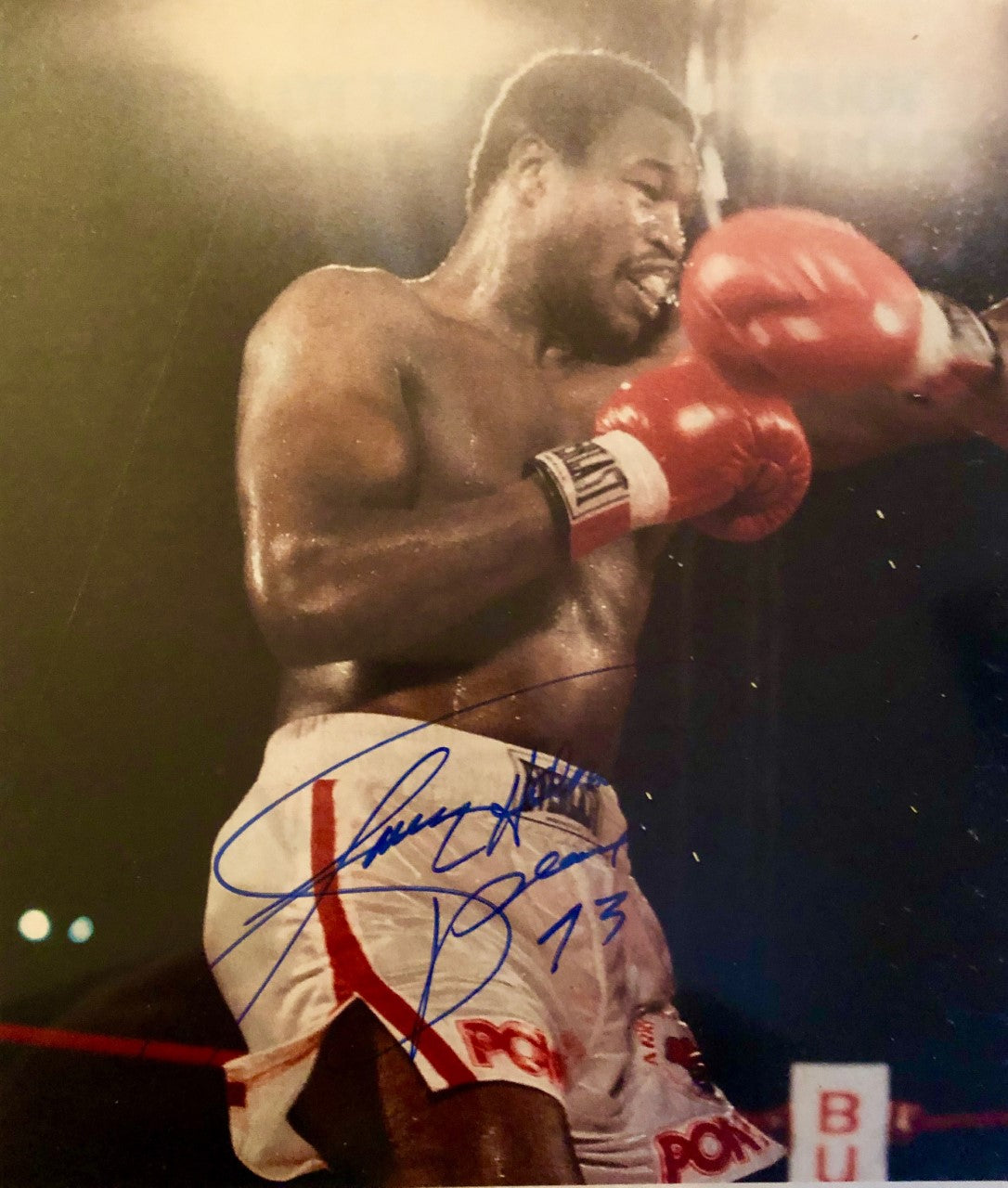 Larry Holmes vintage signed Autographed 8x10 Boxing Photo ...