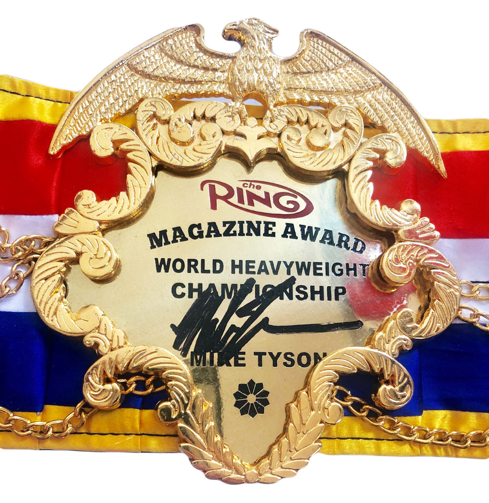Mike Tyson Signed Ring Magazine Heavyweight Championship Belt ...