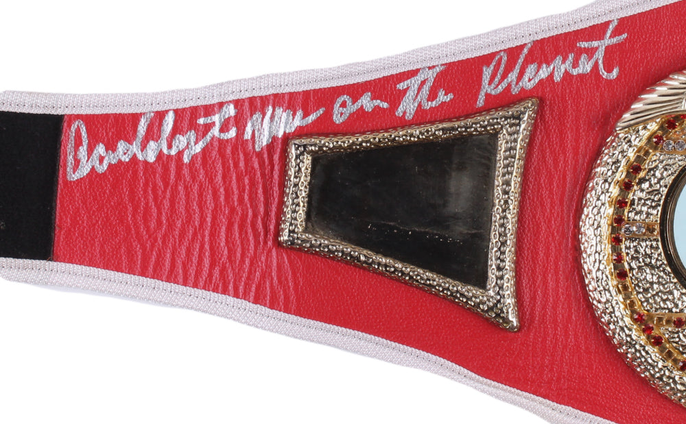 Mike Tyson Signed IBF Heavyweight Championship Belt Inscribed "Baddest ...