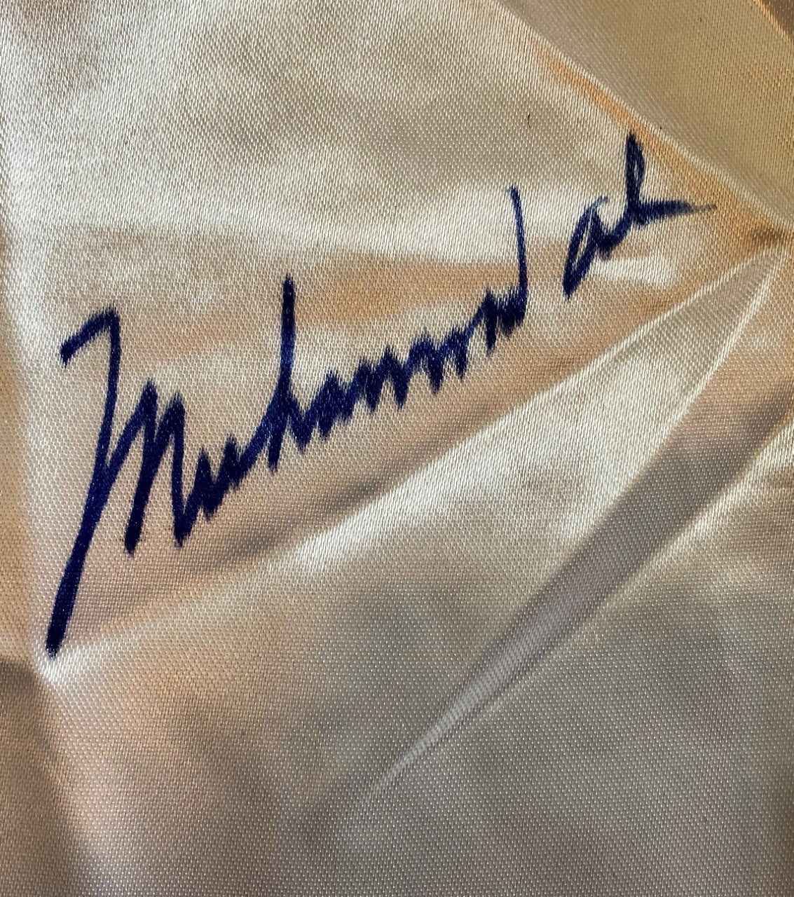 Muhammad Ali Autographed Everlast Blue signature Boxing Rare Trunks ...