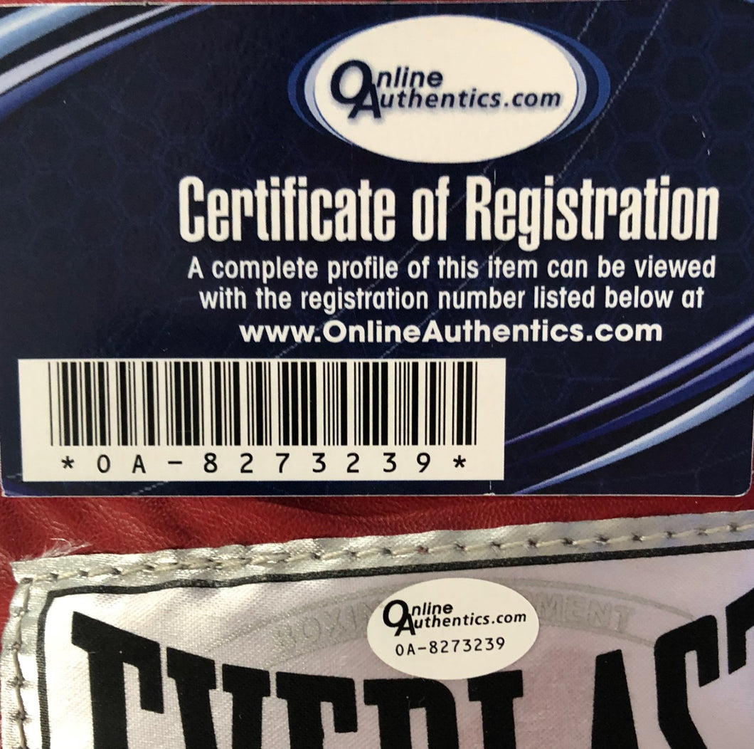 Muhammad Ali Autographed Everlast Boxing Glove with OA certification ...