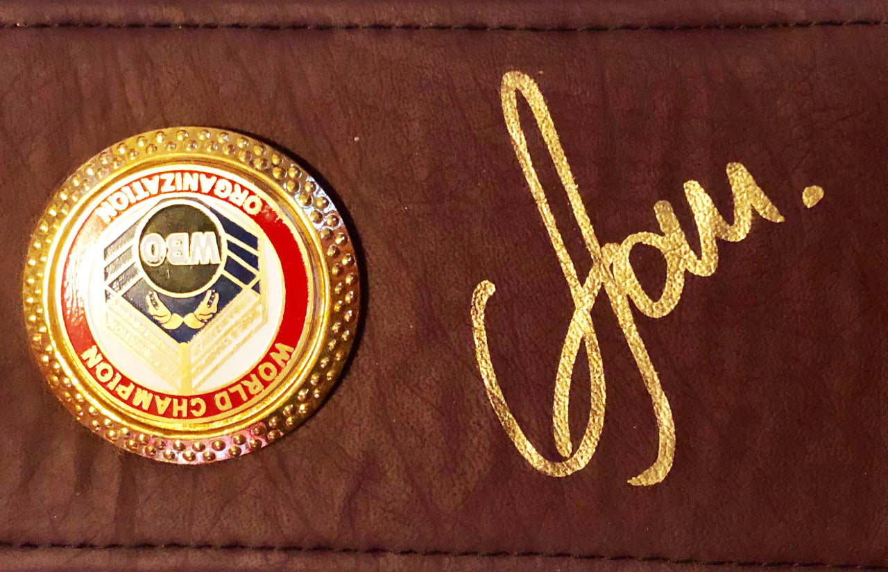 Vasyl Lomachenko Autographed Championship Boxing WBO Belt in Gold Sign ...