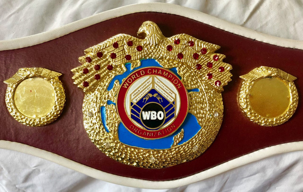 WBO Championship Boxing Belt mini size hand custom made, unsigned with ...