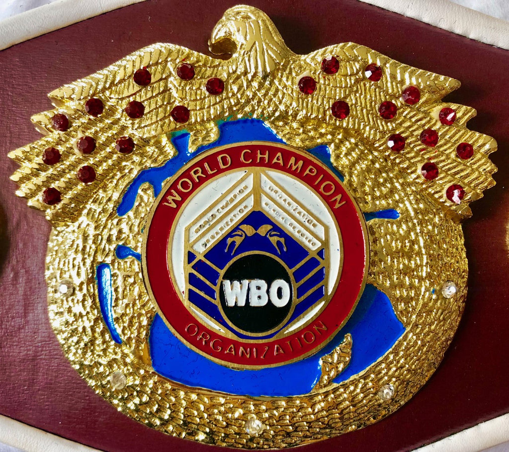 WBO Championship Boxing Belt mini size hand custom made, unsigned with ...