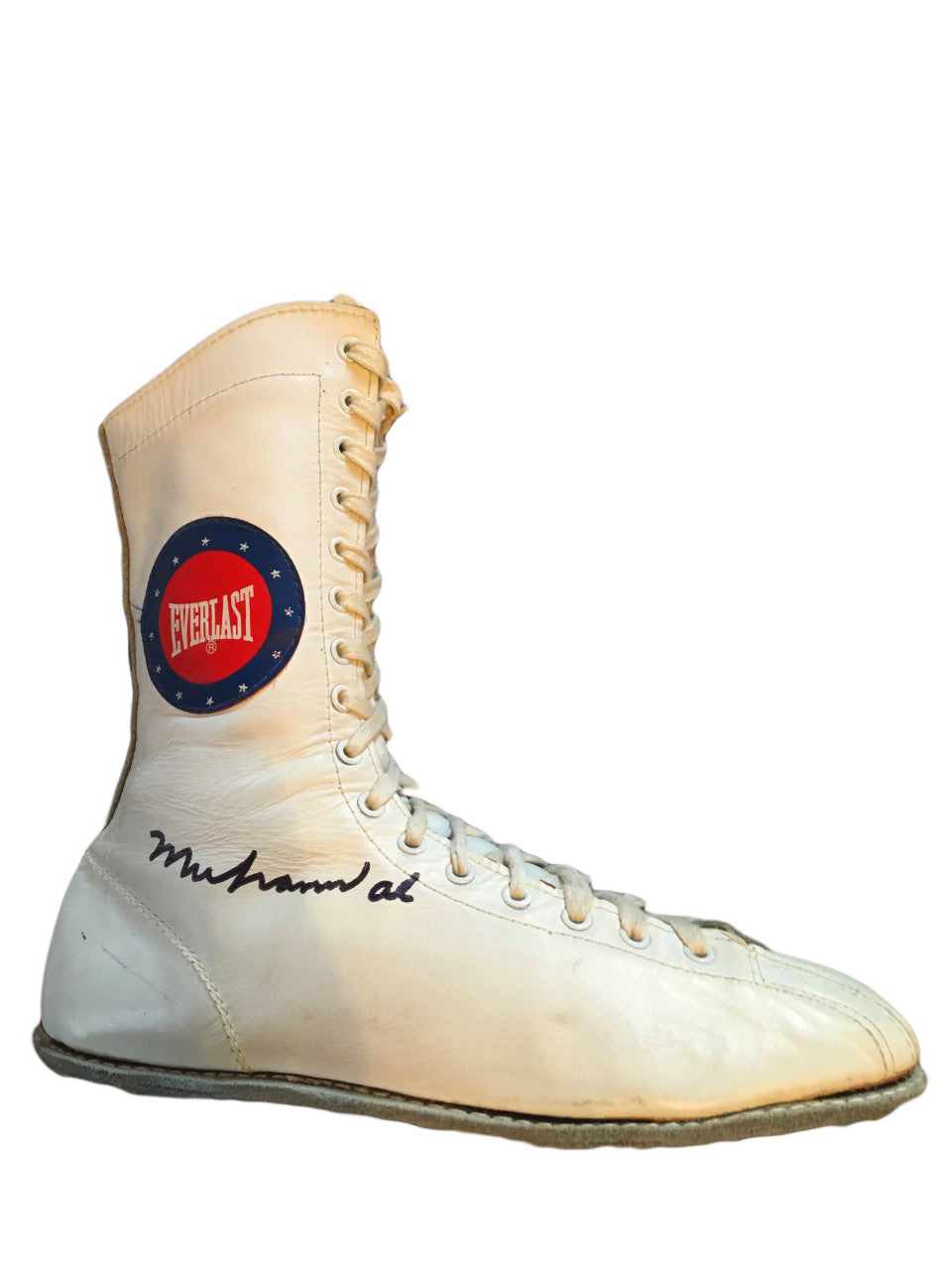Muhammad Ali Autographed Rare Vintage Everlast white Boxing Boot ...