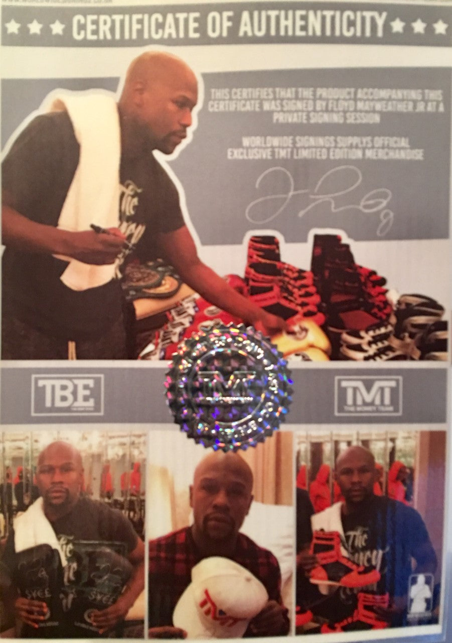 Autographed Floyd Mayweather Everlast Boxing glove with Beckett Certif ...